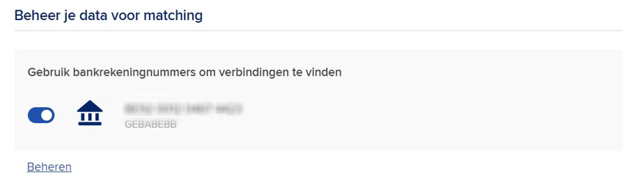 Gebruik van datapunten voor verbindingen – Doccle Helpcenter